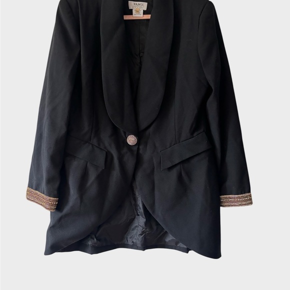Tomasi | Jackets & Coats | Italian Black Blazer With Shawl Collar And ...